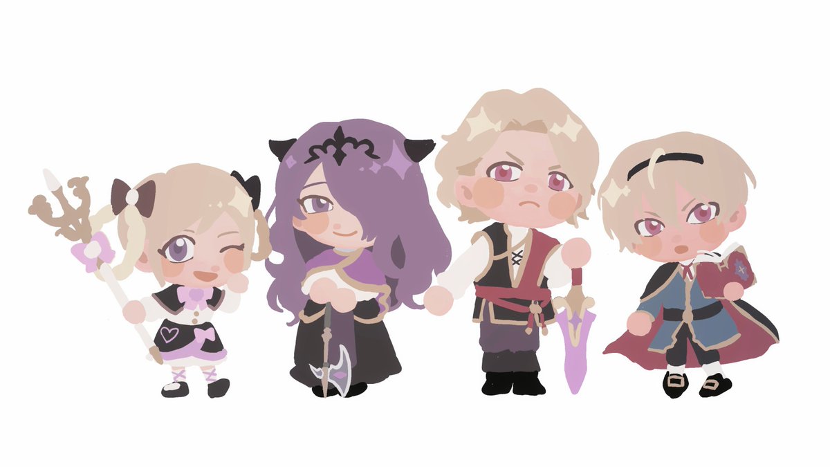 カミラ(FEif) ,エリーゼ(FEif) 「Nohrian Chibis #FEH 」|ゆうのイラスト