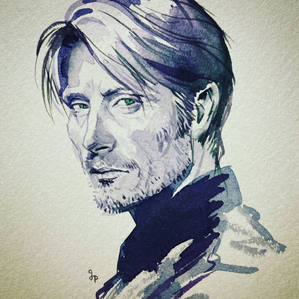 「ドローイング中。 学生にはNGと言っているこういう撮影(作品に影がかかっているし、ななめってるし、周囲に余分なものが写り」y.ganpukuの漫画