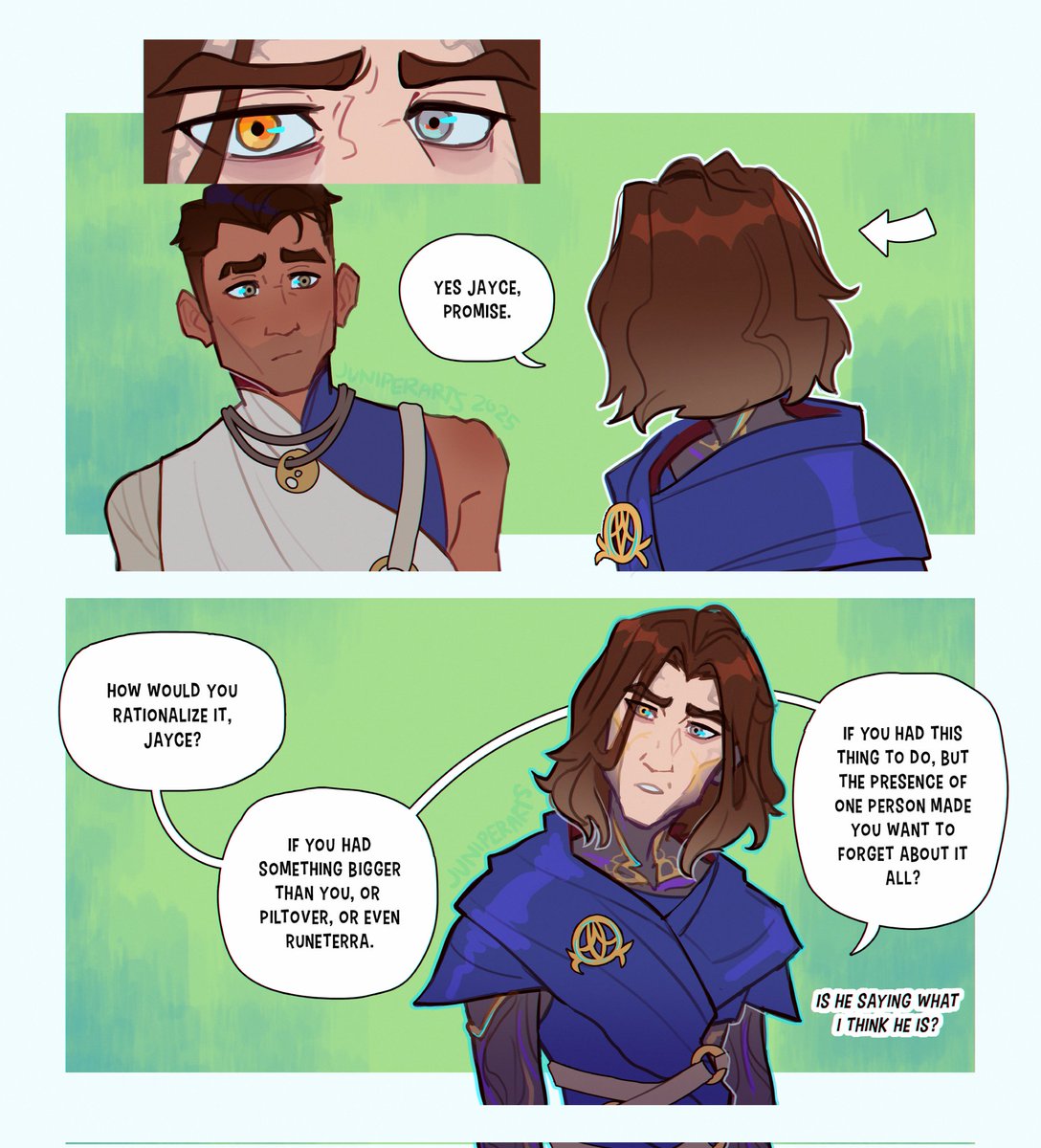 「Post canon touch ️ Pt 1 #jayvik #arcane 」juniperarts 🌷の漫画