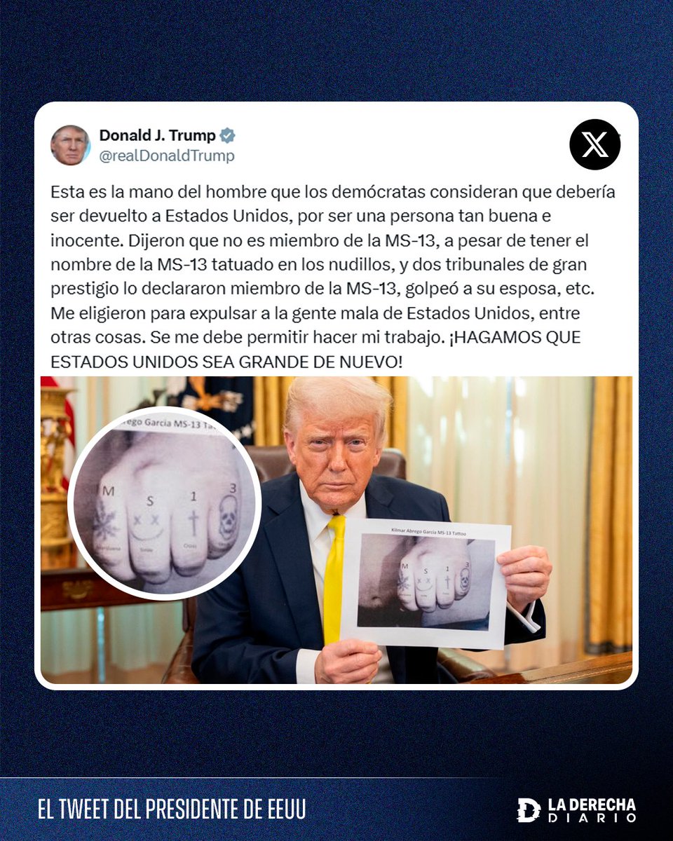 Trump Releases Oval Office Photo of Kilmar Abrego Garcia's Tattoos ...