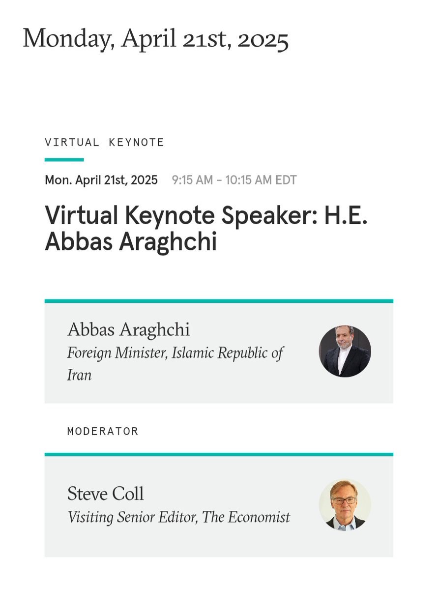 Iranian FM Abbas Araghchi to Keynote Carnegie Nuclear Conference Amid ...