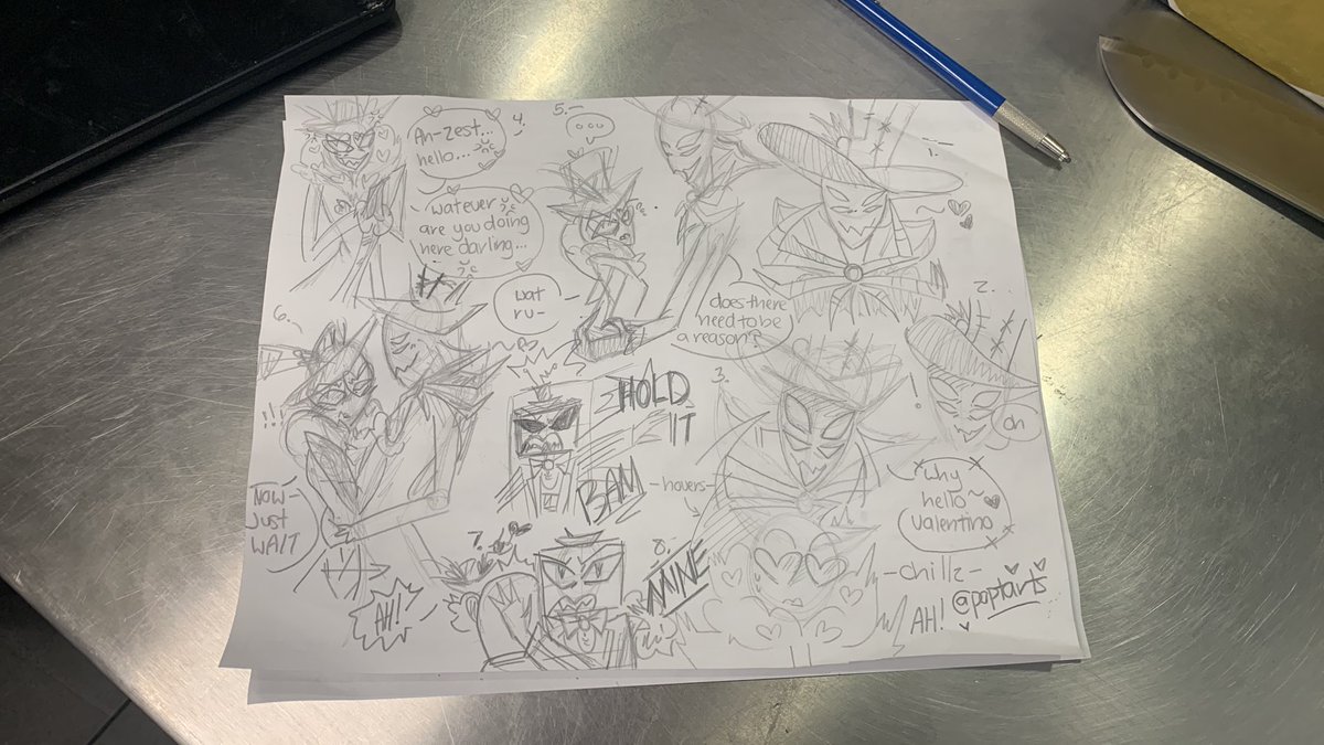 A doodle at work and I realized this paper goes in the file so slap it ...