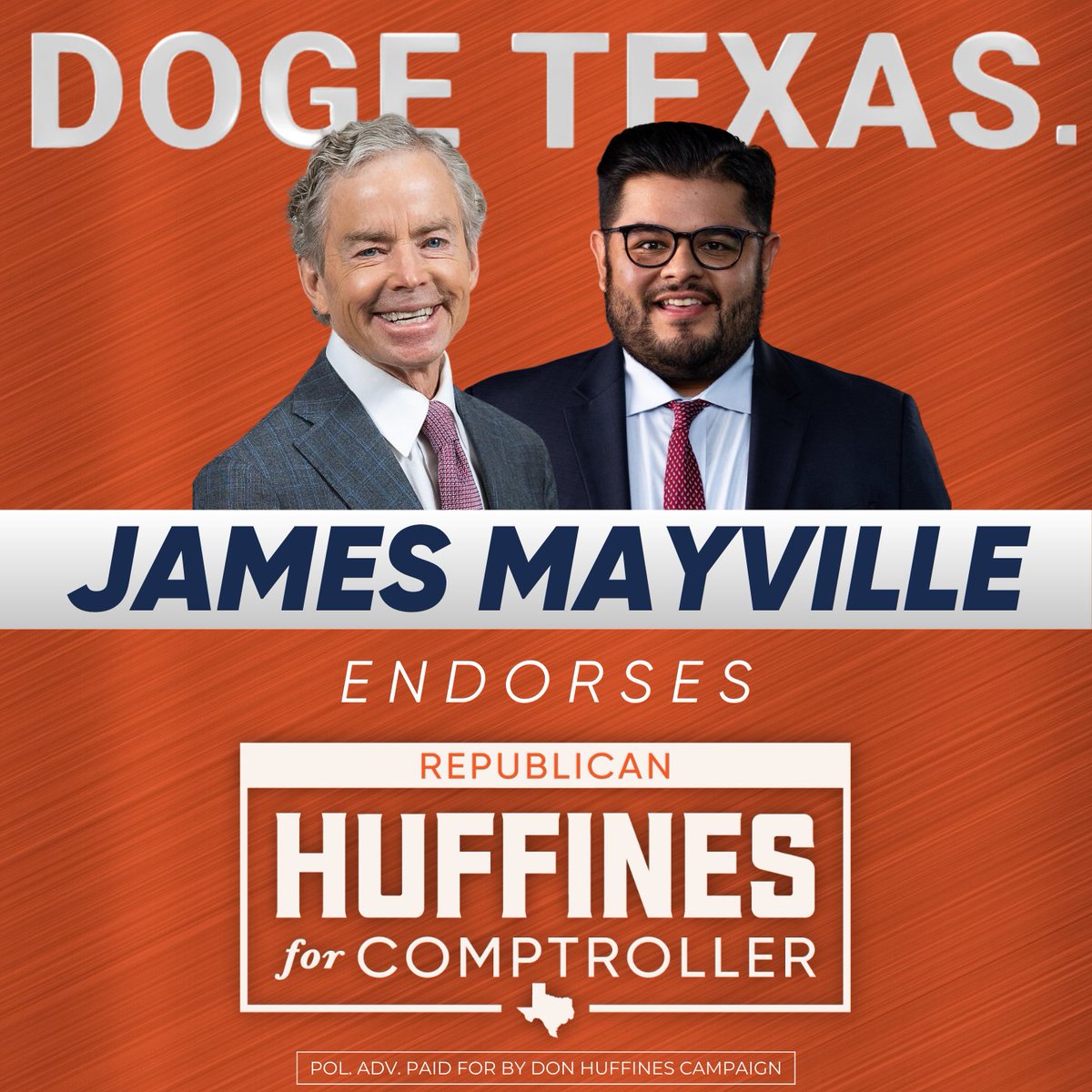 Don Huffines for Texas Comptroller