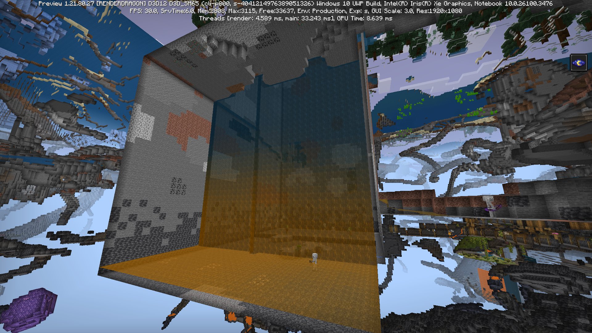 Minecraft Cave Test Render
