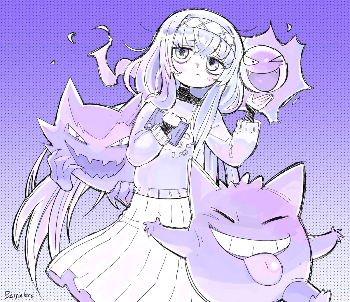 ゴース ,ゲンガー 「spooky ui 」|bessiebee (Commissions Open)のイラスト