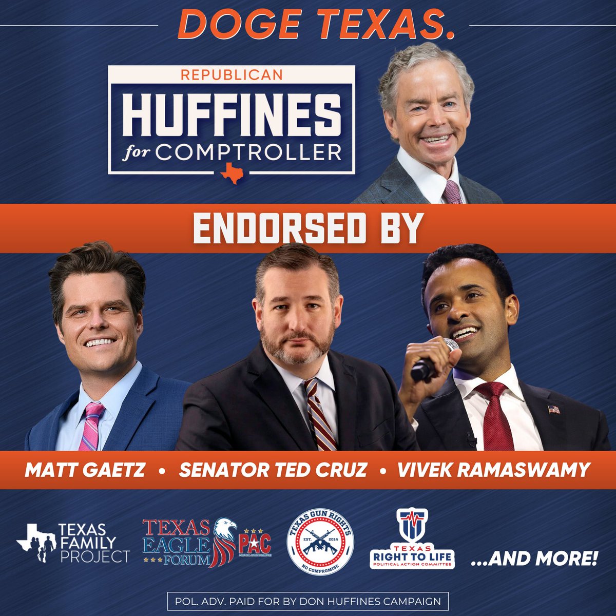Don Huffines for Texas Comptroller