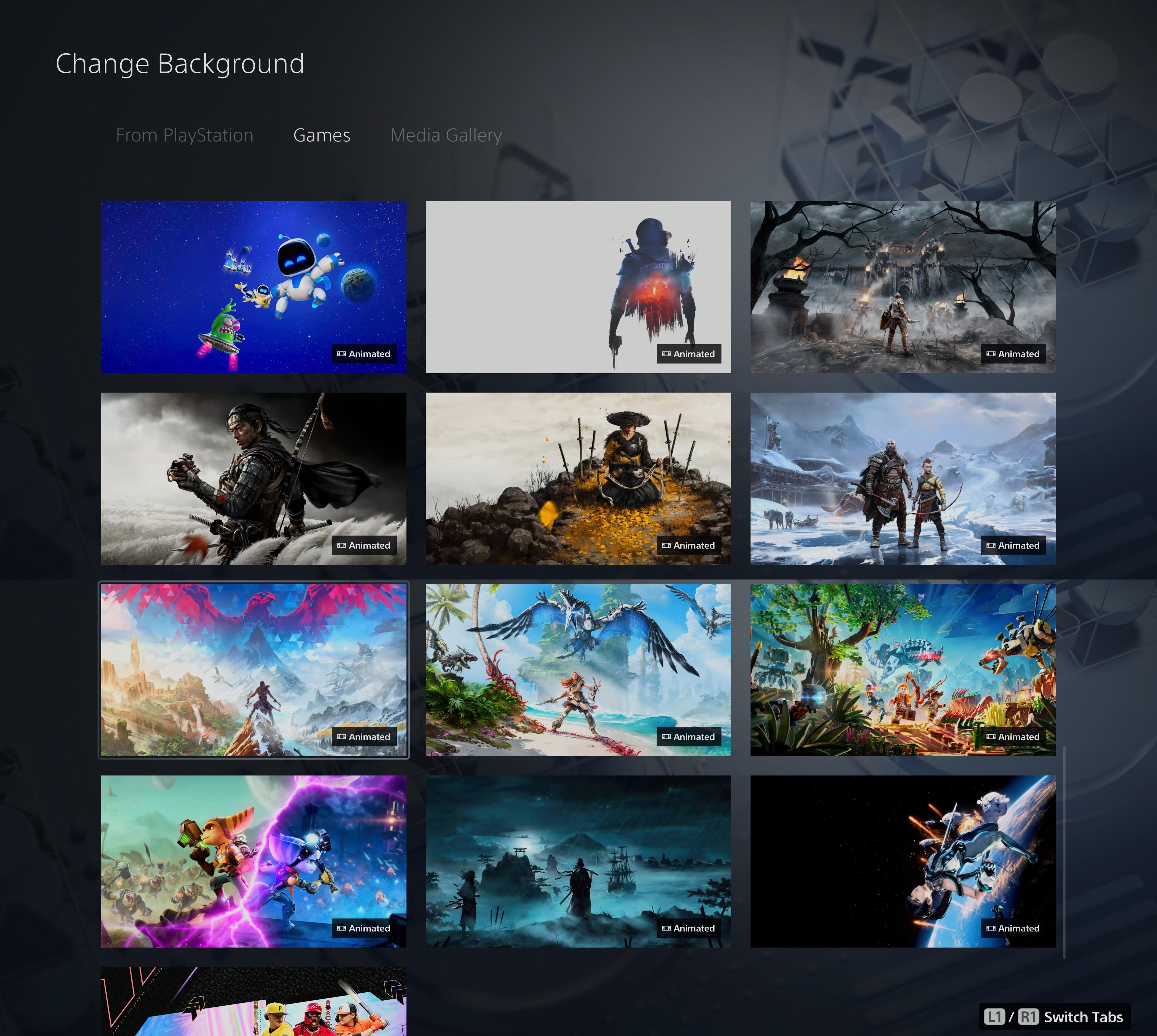[VGC] Sony adds more animated PS5 backgrounds including Ghost of Yotei ...
