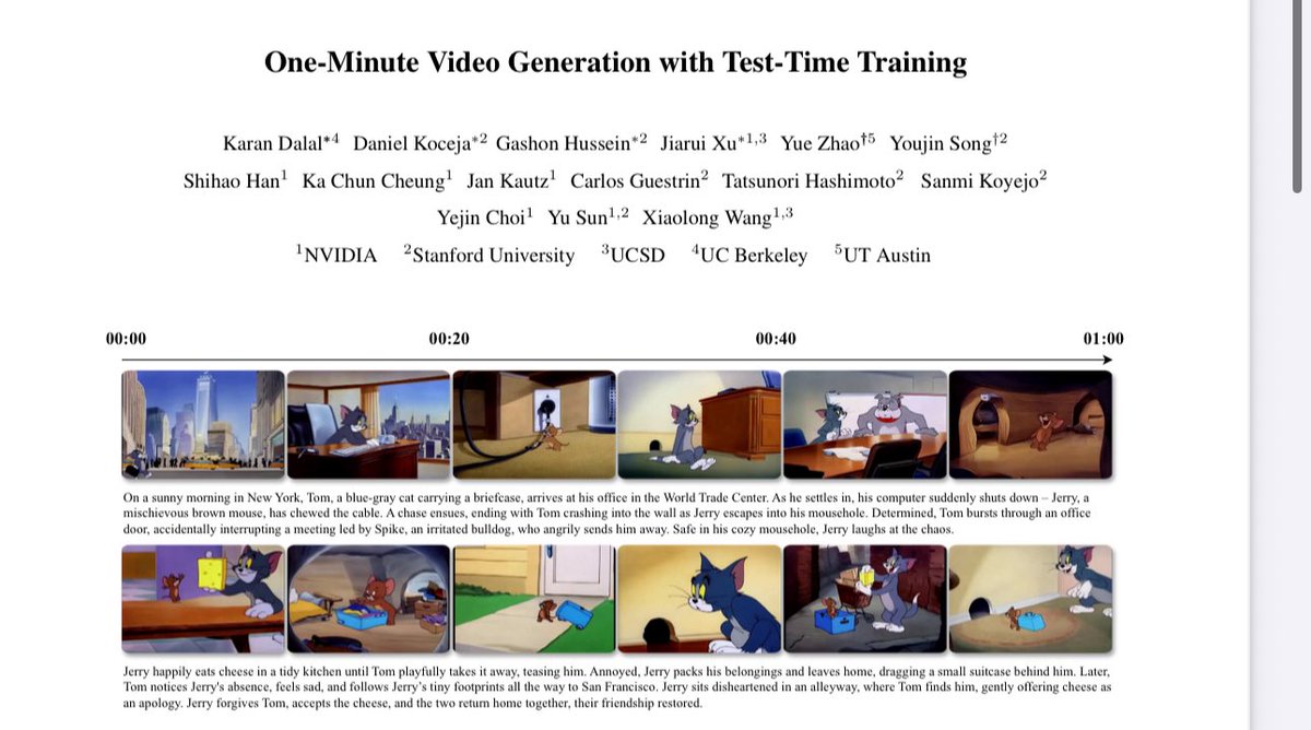 Stanford and NVIDIA Unveil TTT-MLP AI for One-Minute Tom & Jerry ...