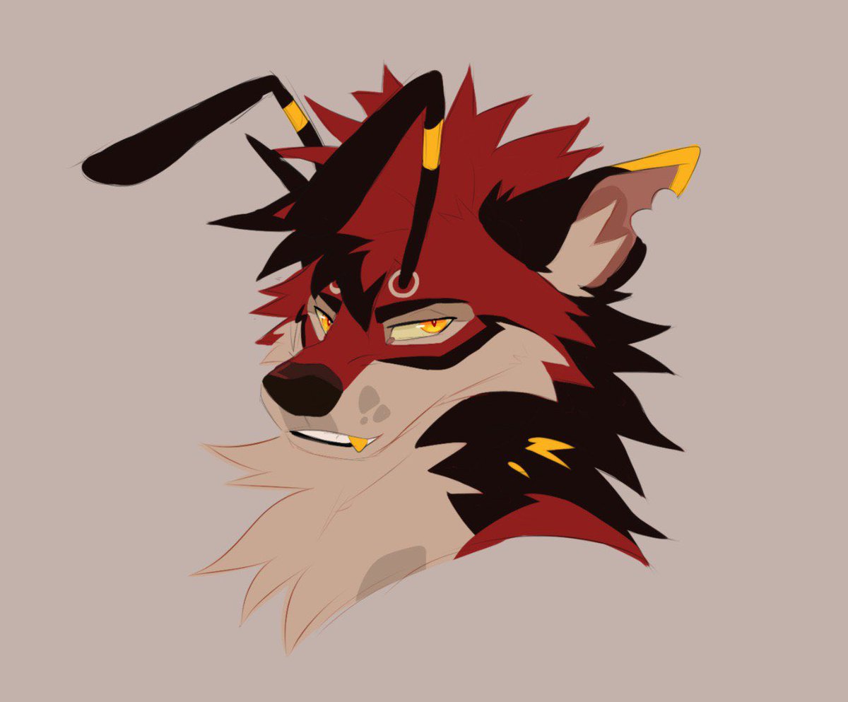 「Made a red wolf ant character! 」|SleepyKaijuのイラスト