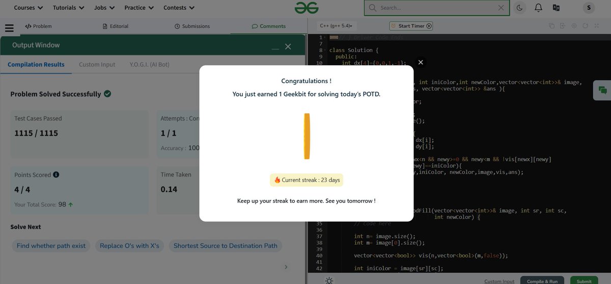 Floodfill Dfs OPTIMIZING ALGORITHM USING BREADTH FIRST SEARCH MANNER
