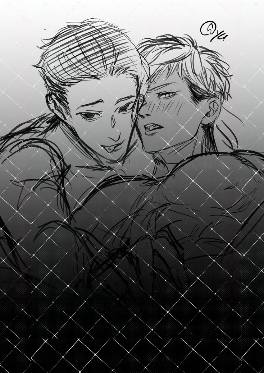 「カントボーイ 表紙 ラフ #創作BL 」新湯カント君描いてます（創作BL）の漫画