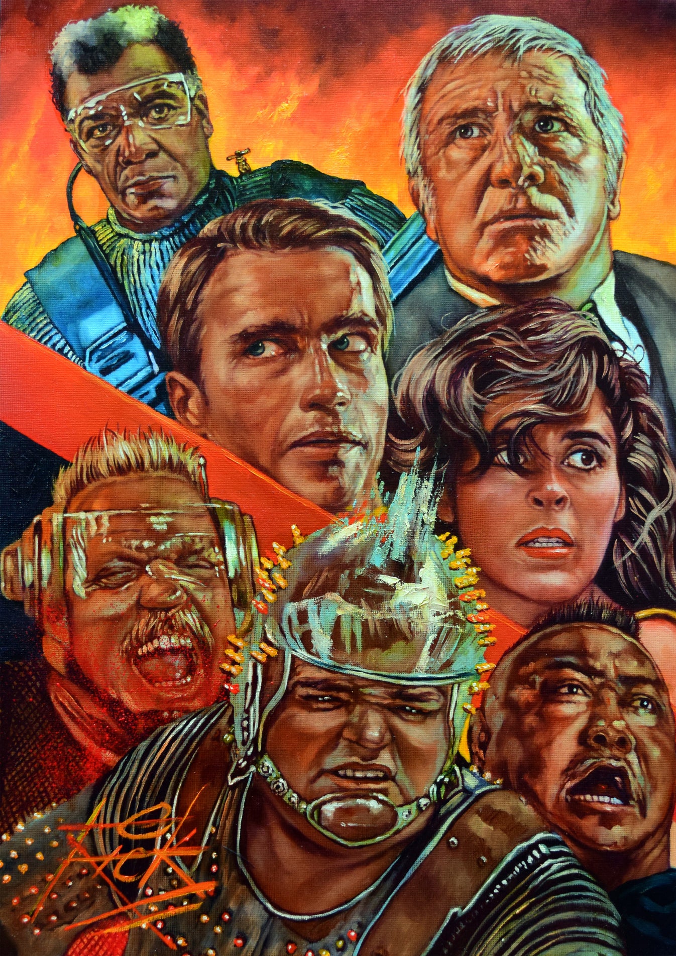 Running Man Painting