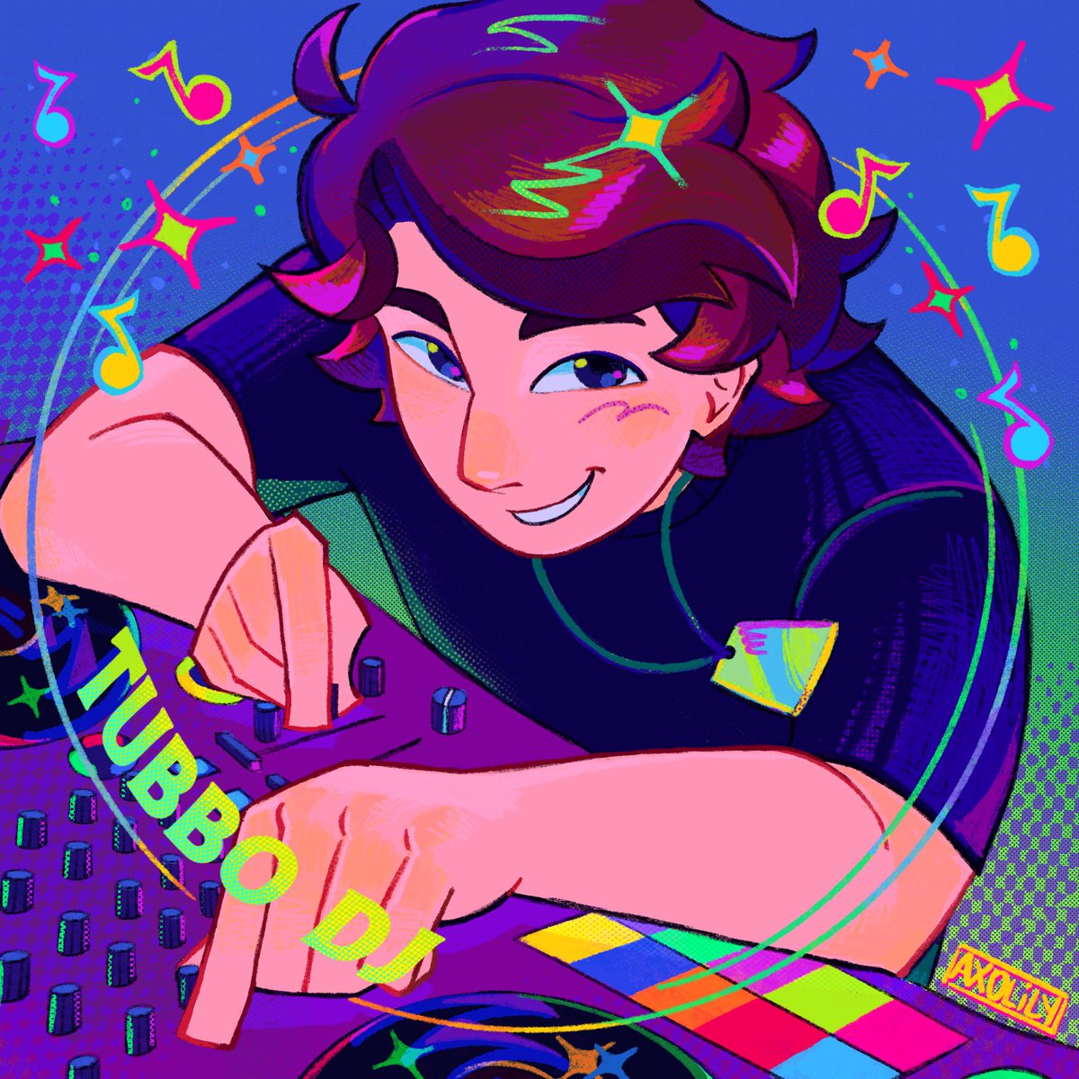 「New Tubbo DJ clips TikTok profile pictur」|axolilyのイラスト