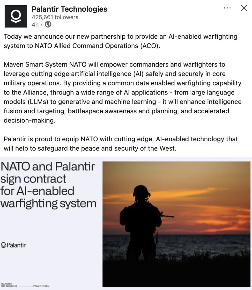 NATO Acquires Palantir’s Maven Smart System NATO AI Platform Amid Post ...