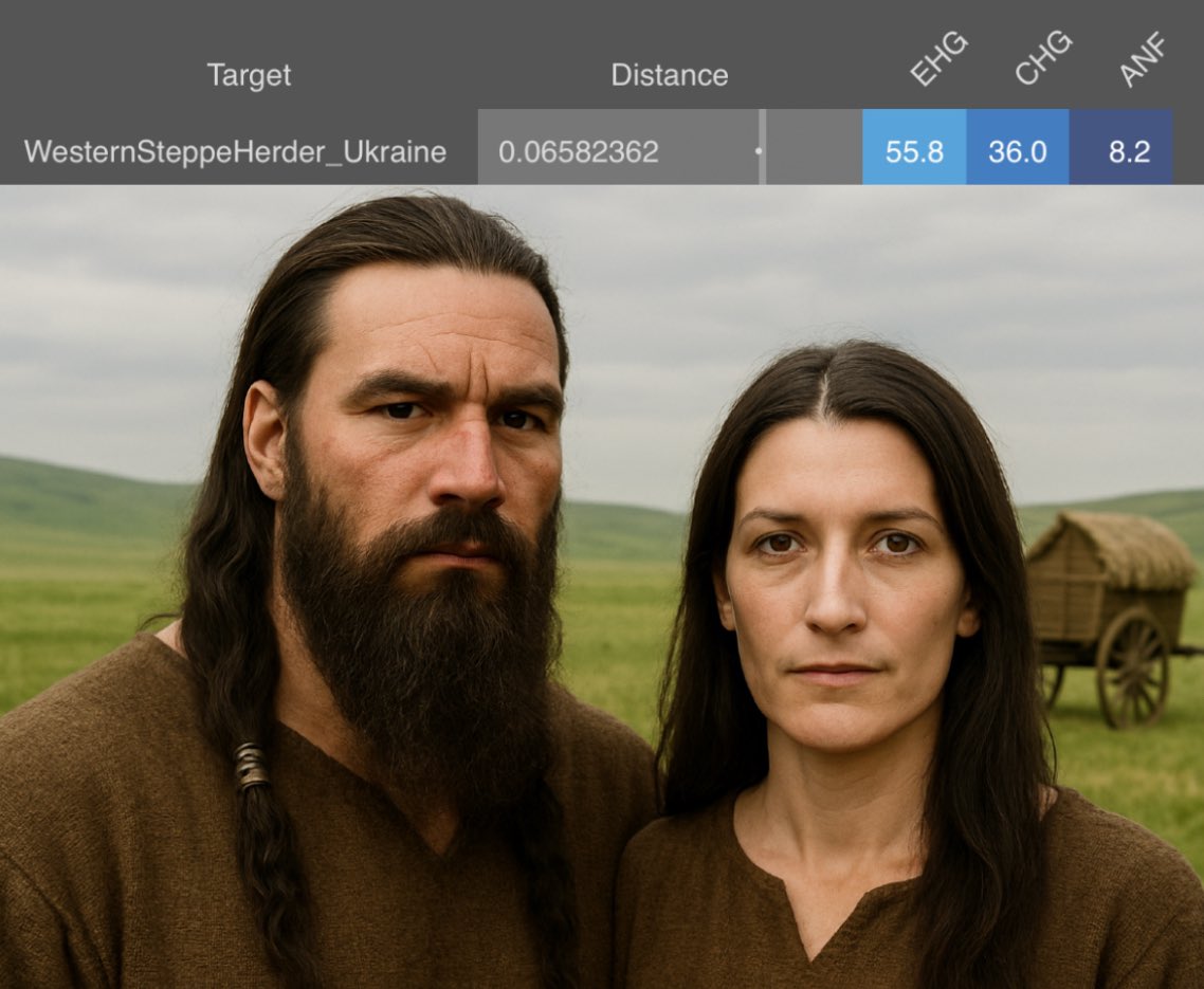 A Proto-Indo-European couple of the Yamnaya Culture. These people ...