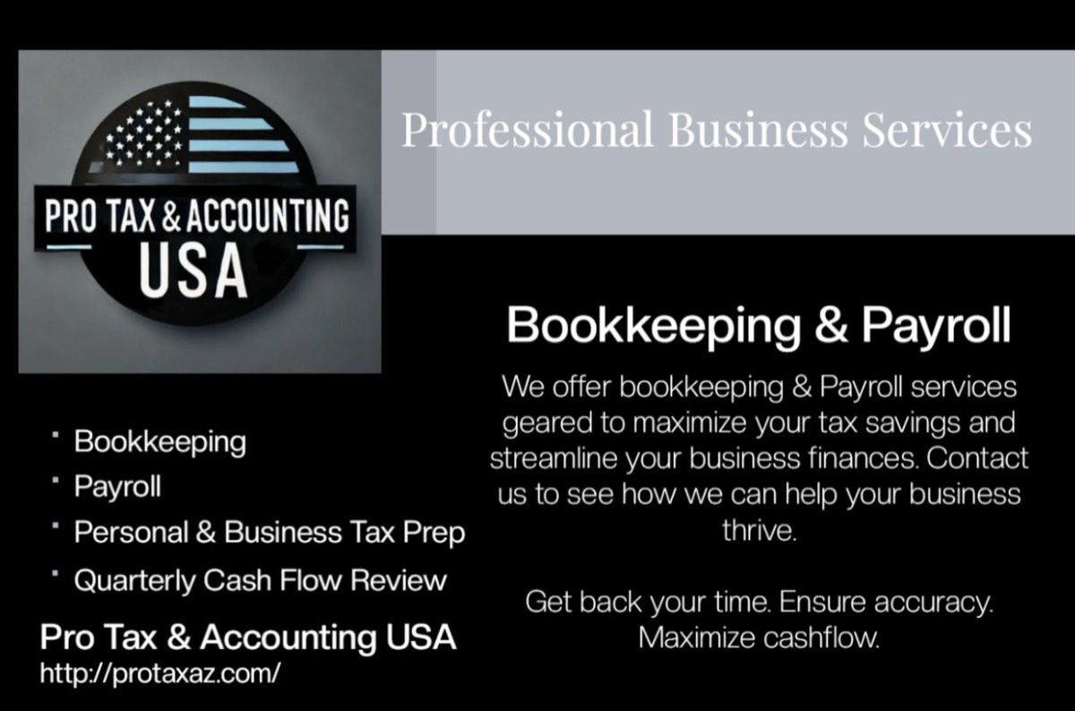 Pro Tax & Accounting (@ProTaxAccountng) / Posts / X