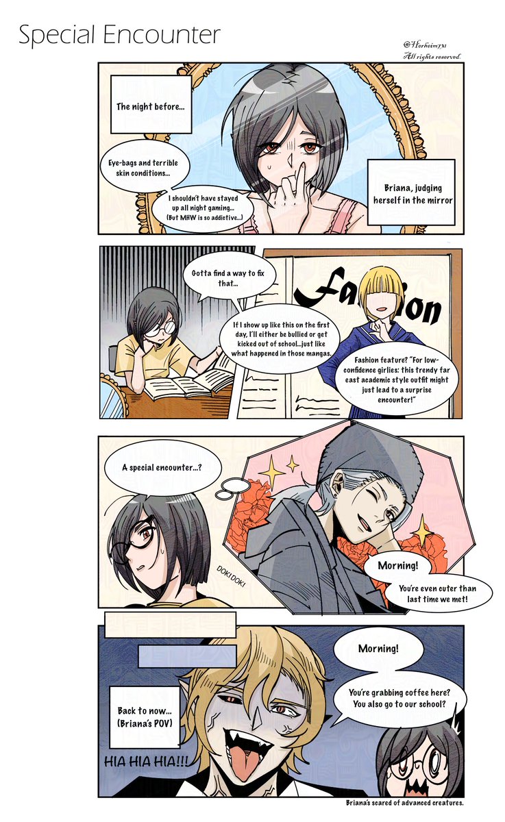 「#NonhumanCollege Life Dream 」Herheim@Commissions open!/リクエスト大歓迎の漫画