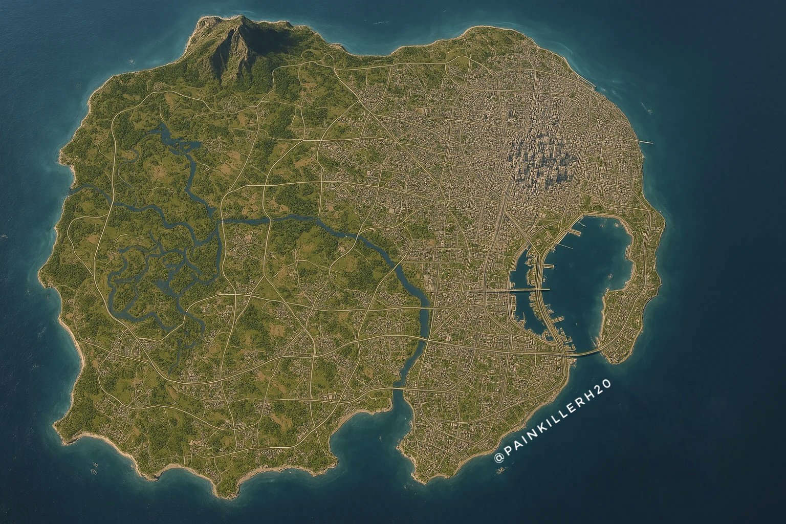 Gta 4 Map Size GTA: The Map Size Of Every Mainline Game In The Series