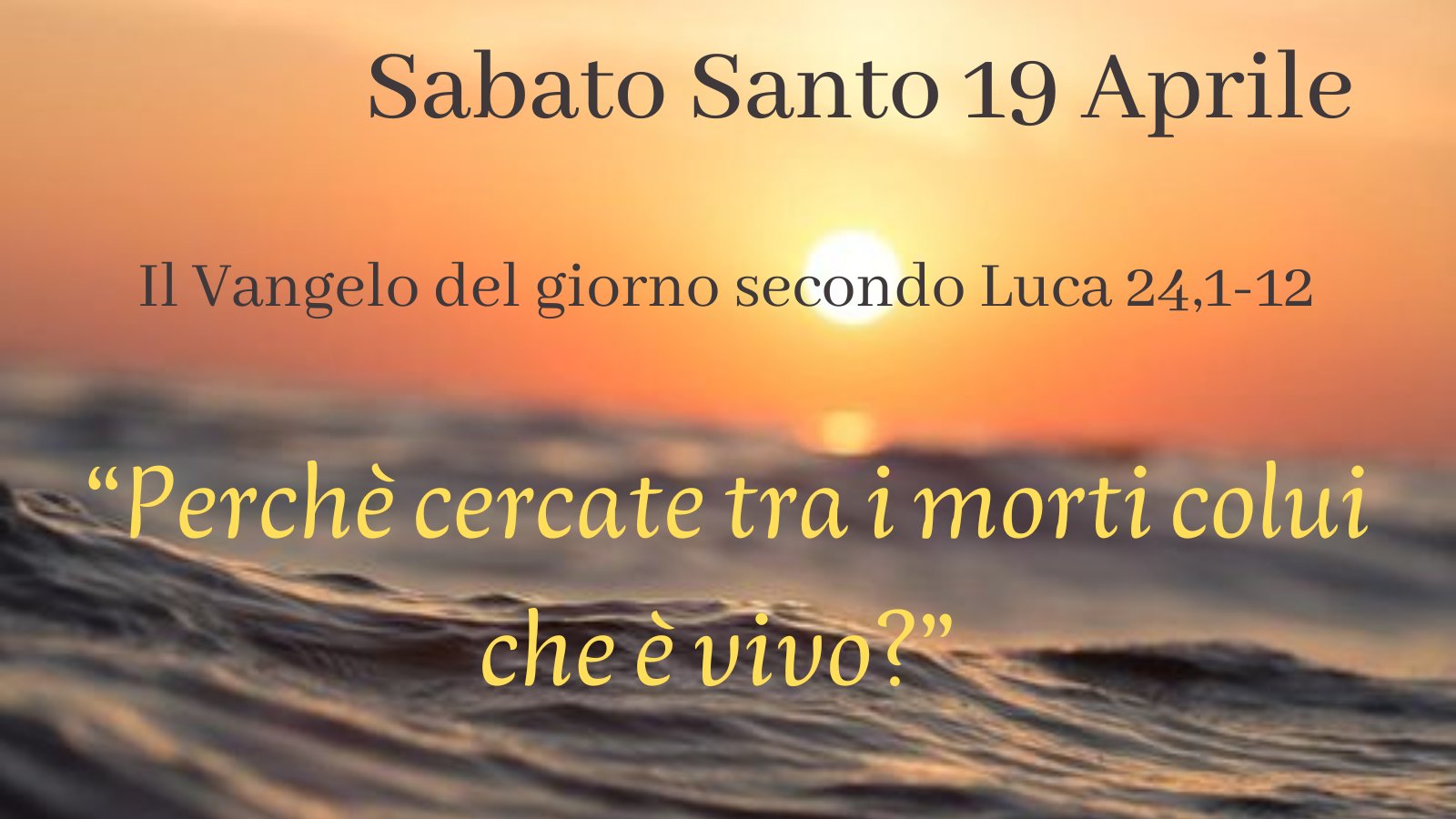 Immagini Del Sabato Santo