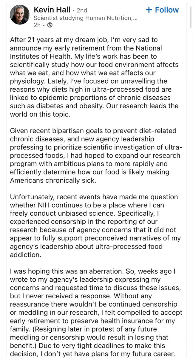 NIH Nutrition Scientist Kevin Hall Retires After 21 Years, Cites ...