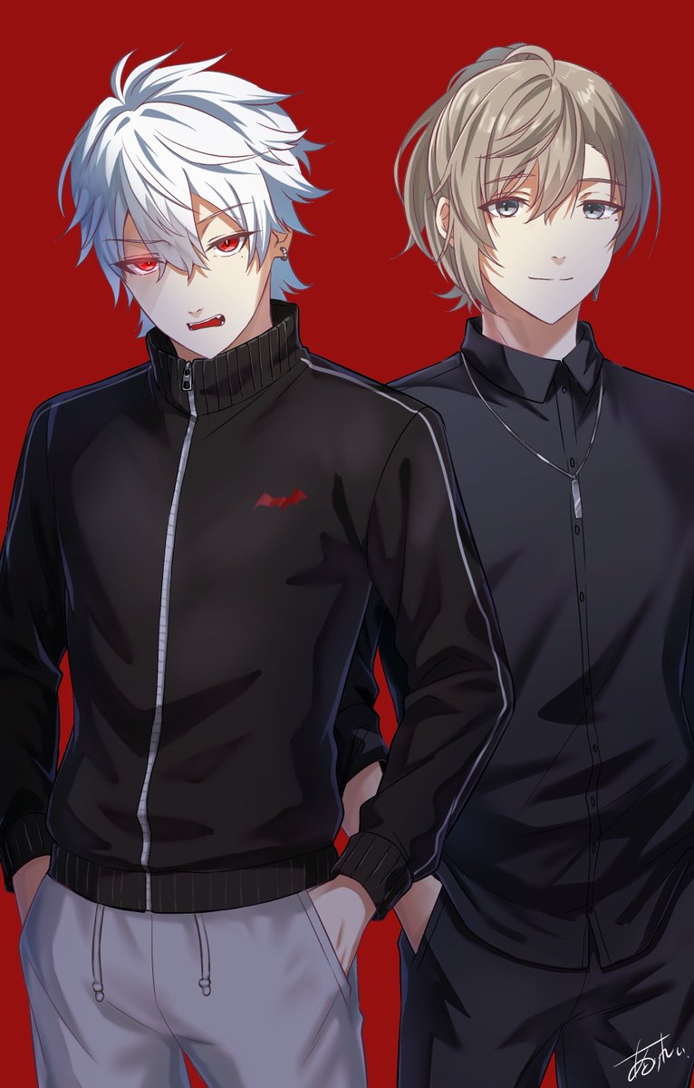 叶(にじさんじ) ,葛葉(にじさんじゲーマーズ) 「くろのわ#かな絵 #KuzuArt #くろのあとりえ 」|あとり玲@skeb募集中のイラスト