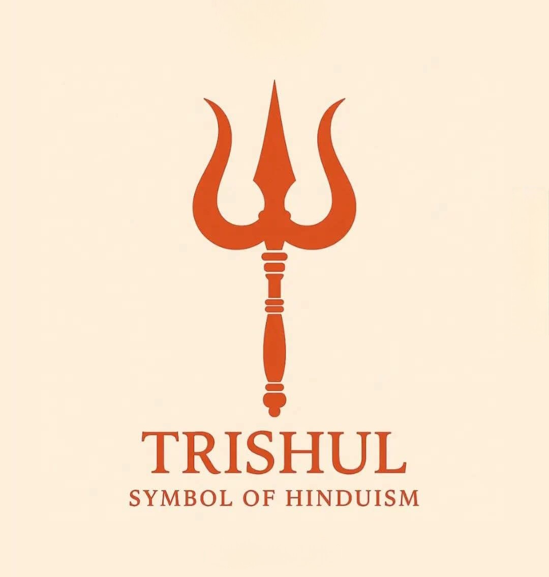 Logotipo Trishul Divine Trishul A Sacred Embodiment Of Power, Balance,