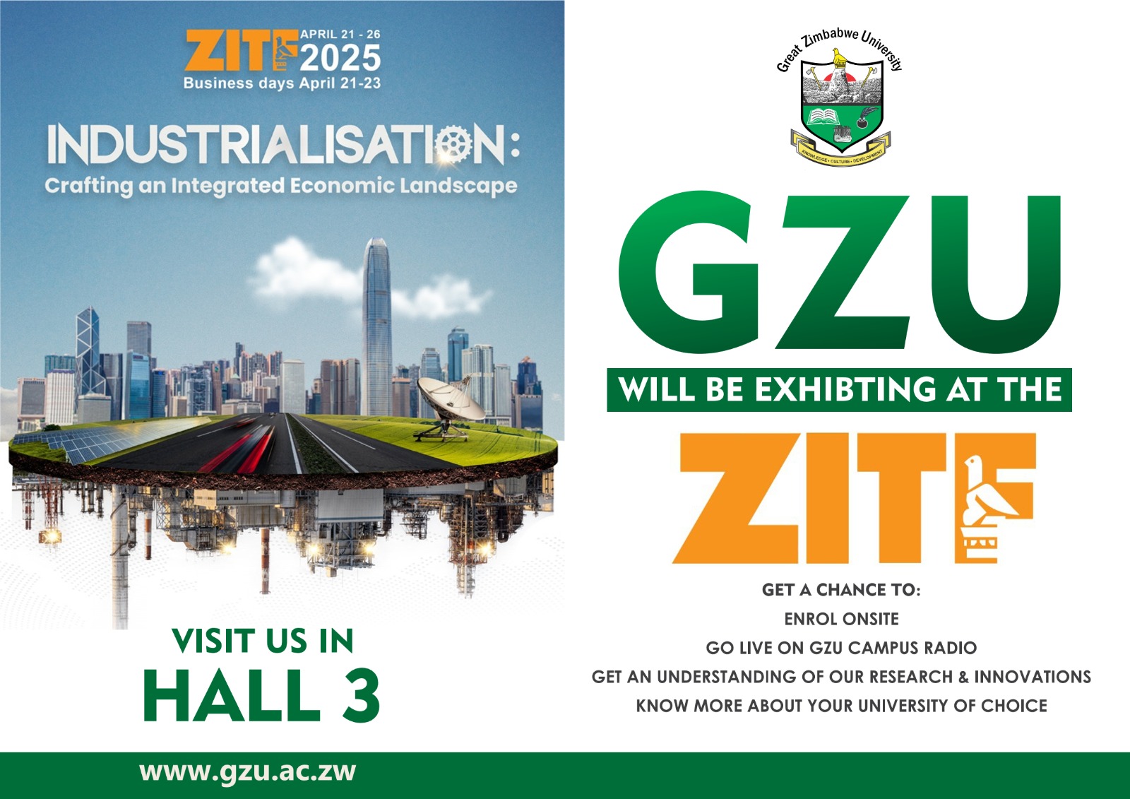 Gzu Logo Throw Back Thursday! ZITF 2023 #gzu #thefuturedifined
