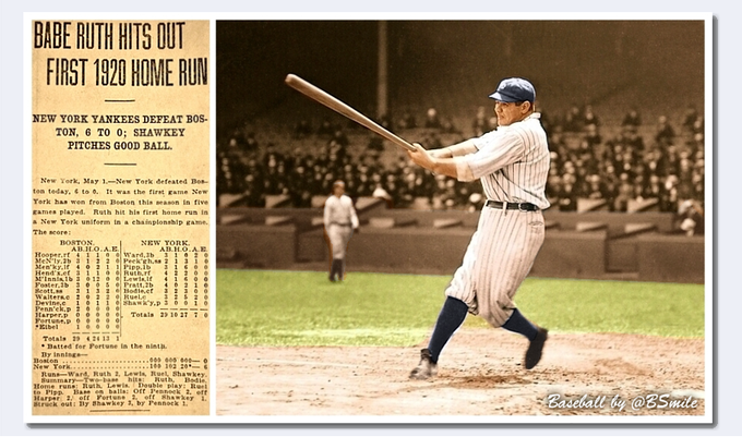 Baseball Babe Ruth 1920