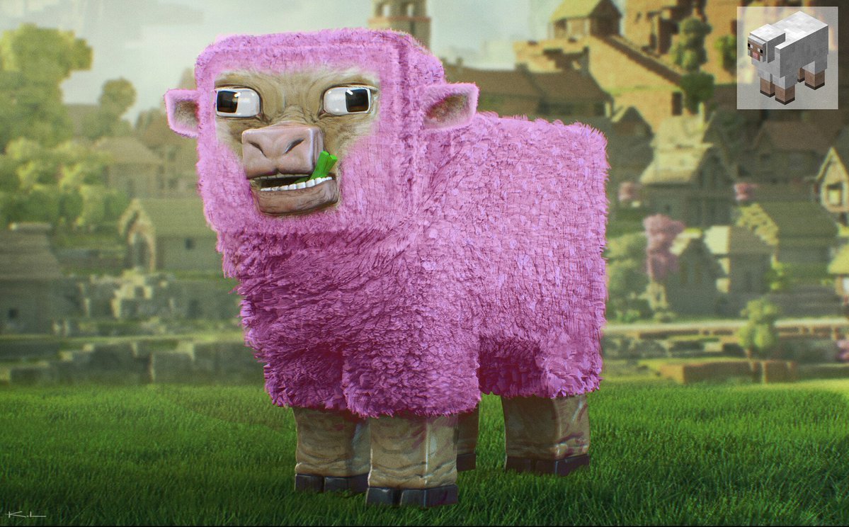Minecraft Purple Sheep
