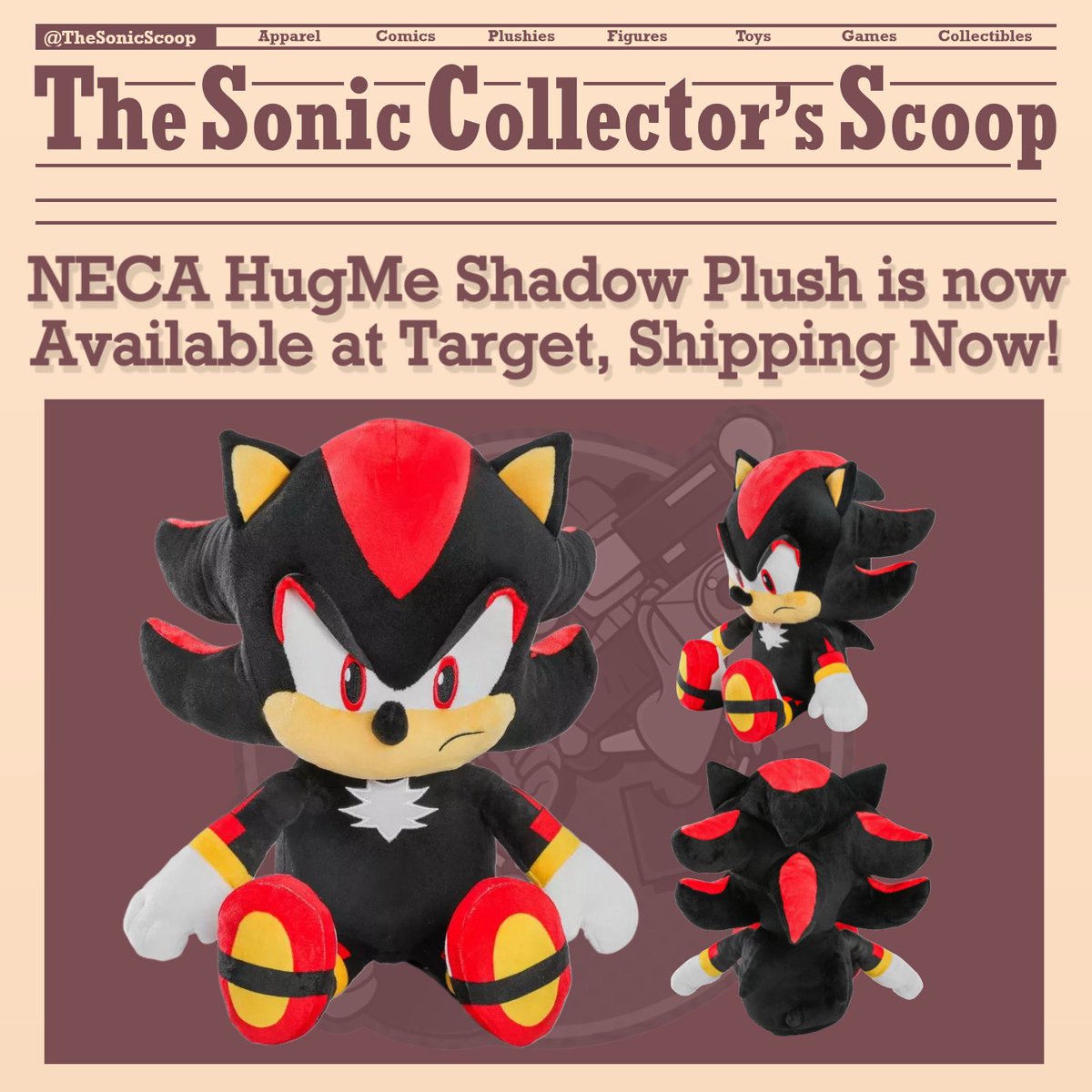 Sonic Boom Shadow Plush