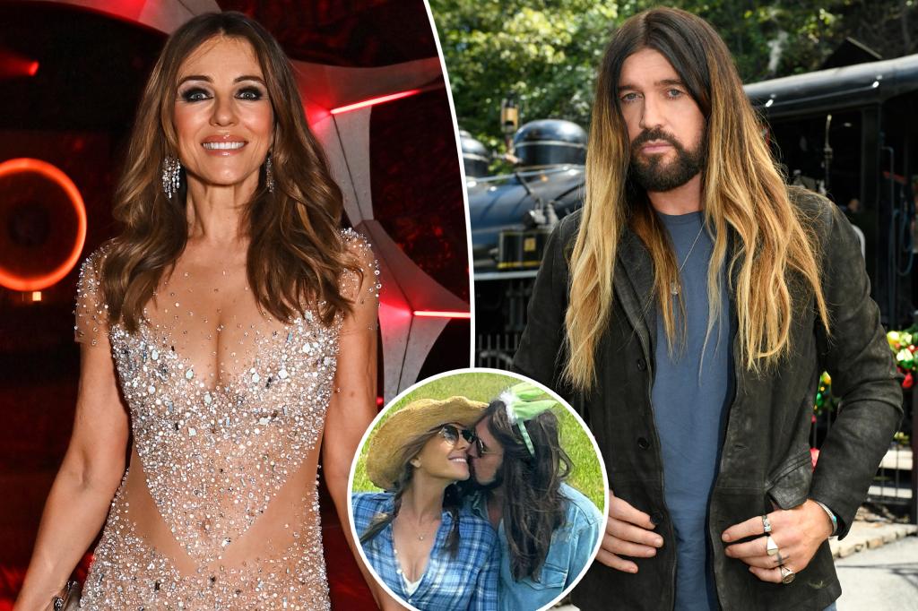 Elizabeth Hurley and Billy Ray Cyrus, Miley's Father, Spark Romance ...