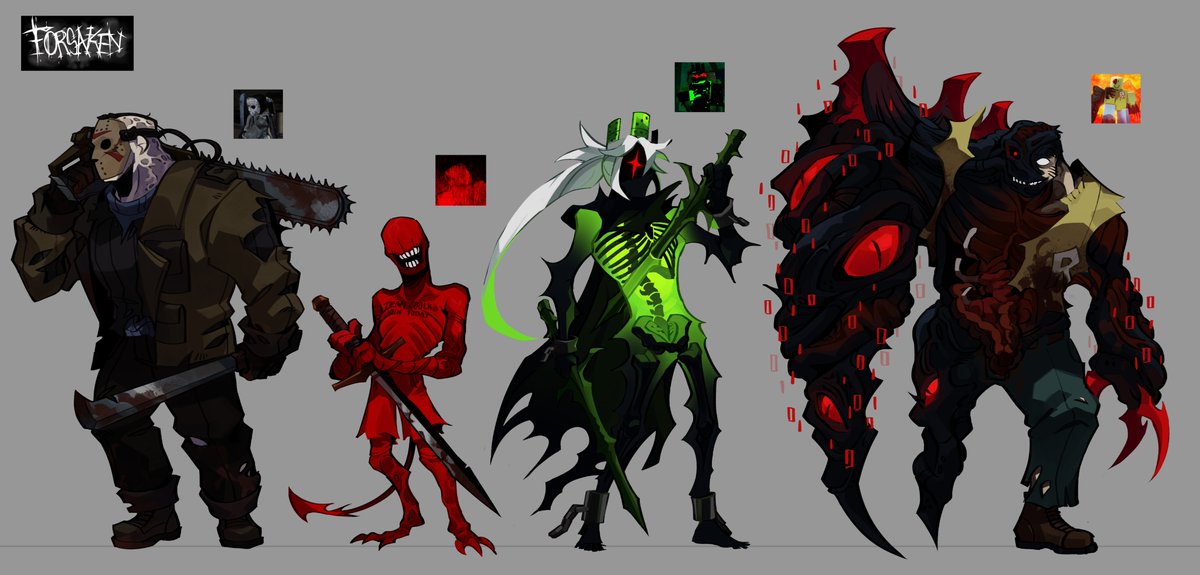 gore tw)killer designs#forsaken #forsak」|The Trashiest Padaのイラスト