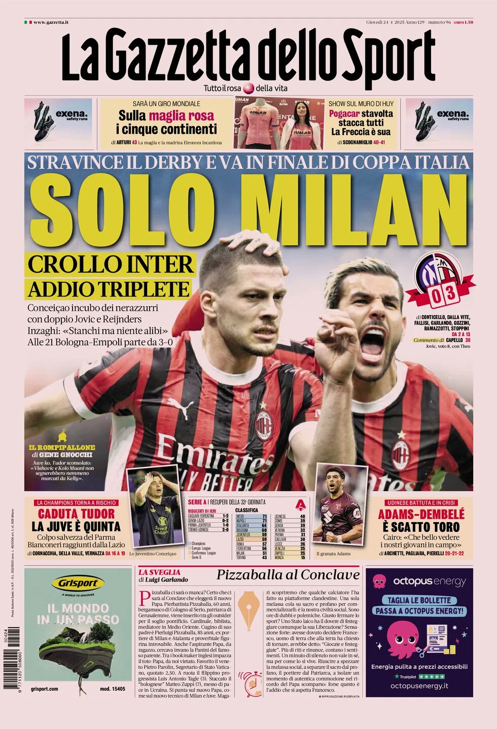 Milan Lazio Coppa Italia Shevchenko Poems