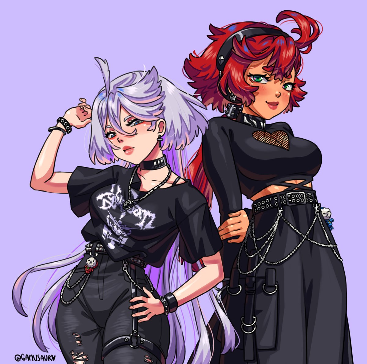 ミオリネ・レンブラン ,スレッタ・マーキュリー 「They look so good together omg wake up 」|Gamu 🐠 🌸のイラスト