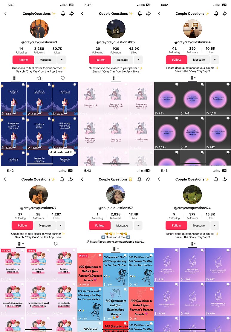 how this $10k MRR app gets users w/ 7 tiktok accounts 1. repeatable ...