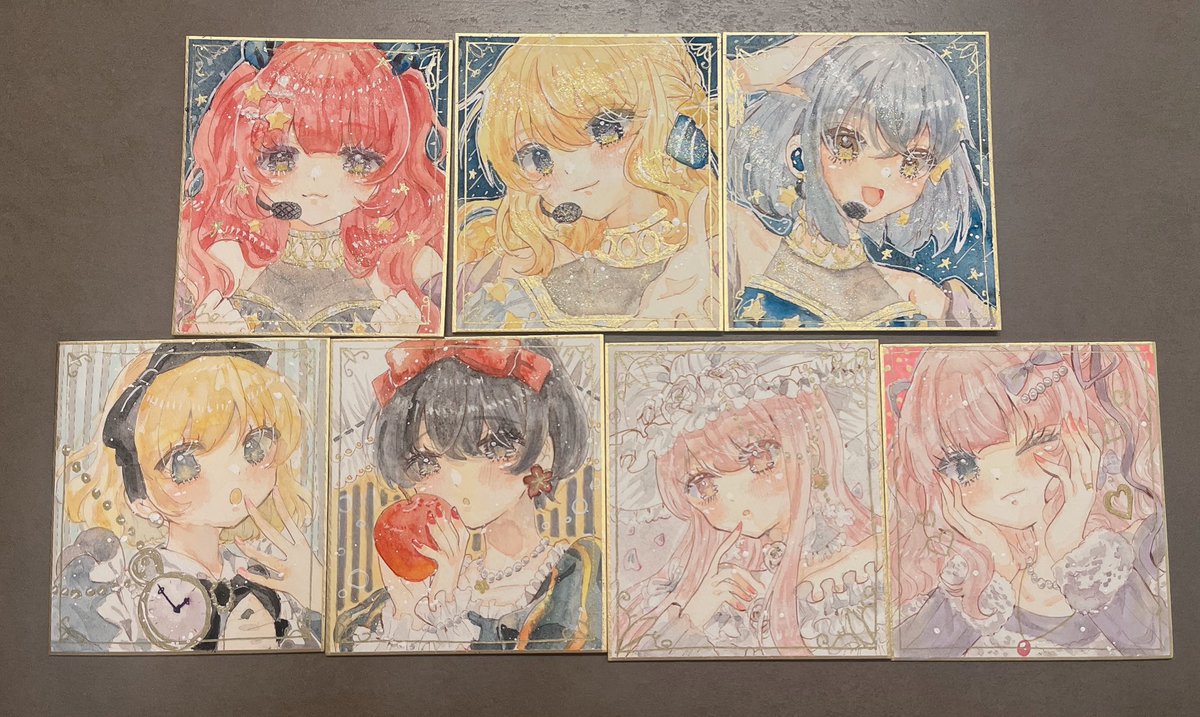 「6/1のCOMITIA152に持っていくミニ色紙です〜〜!!!!៸៸ɞ̴̶̷ ̫ ɞ̴̶̷៸៸ こちらと大色紙2枚の合」伊咲ゆき🎠12/6 E02の漫画