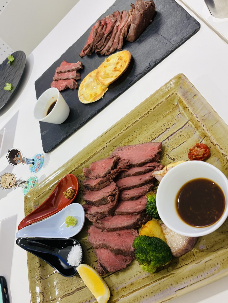 「コラボレストラン2回目〜!前半限定2品も無事味わえました 」|そば🧀🍅 5/18大阪1号館け69bのイラスト