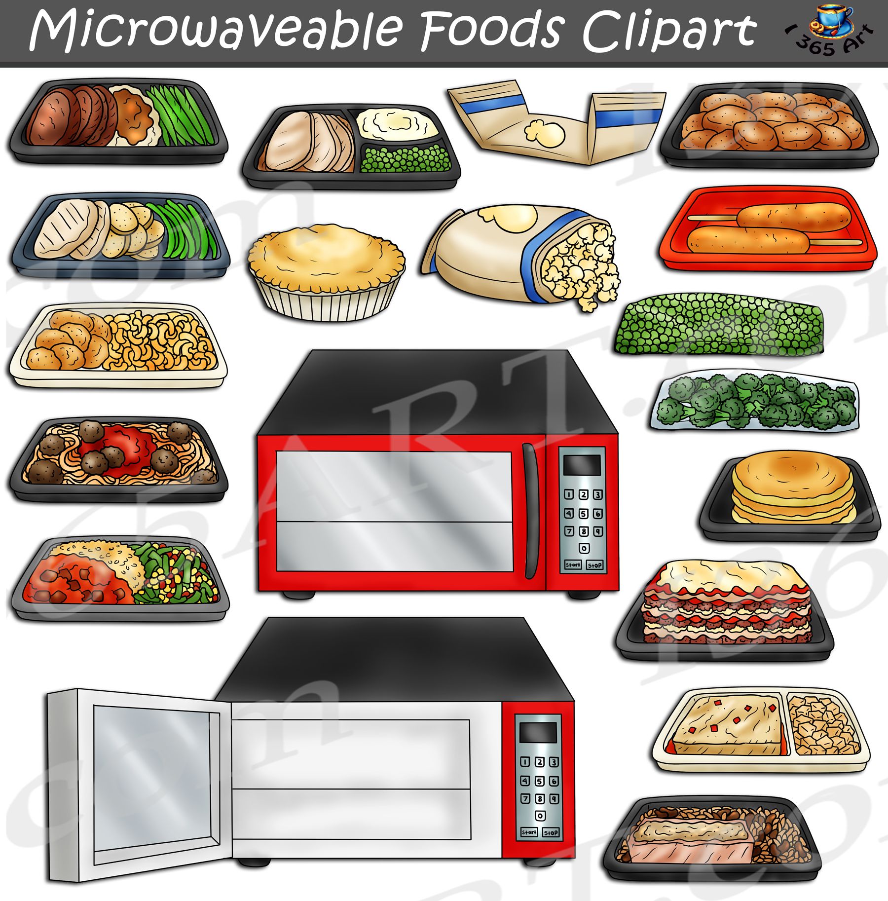 Snack Foods Clipart Set Download Clipart 4 School