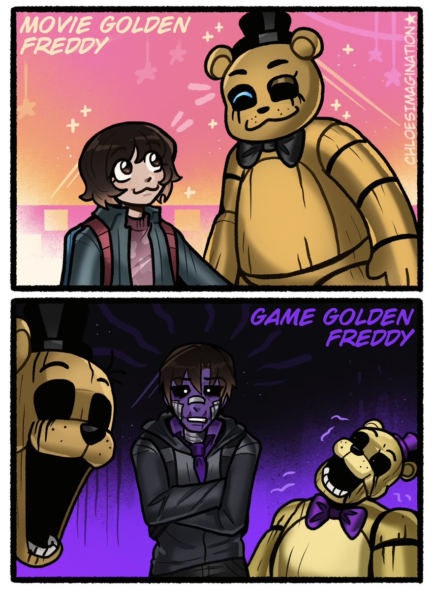「Golden Freddy different between FNAF movie and games ...