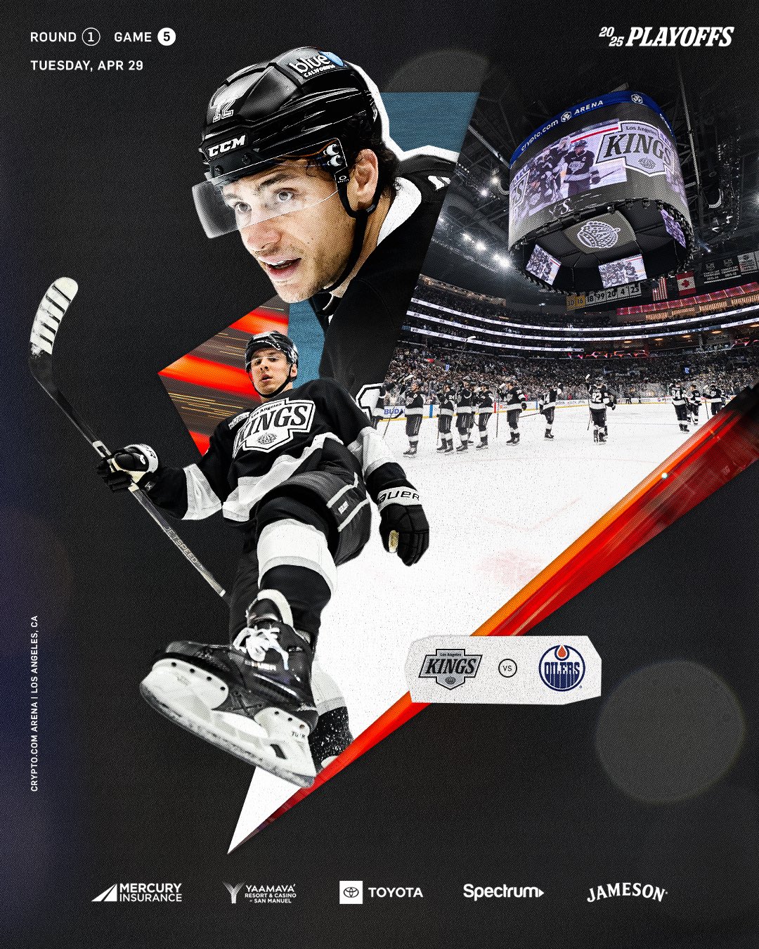 GDT: - 2024-25 season WCQF LA Kings vs Edmonton Oilers game 5 @7:00pm 4/29/25 Series tied 2-2 ...