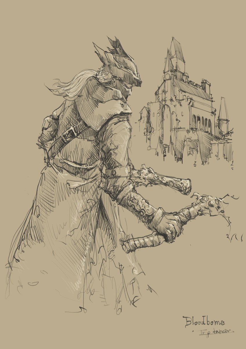 「drawing 過去作 #Bloodborne 」TripDancer_Gameillustの漫画