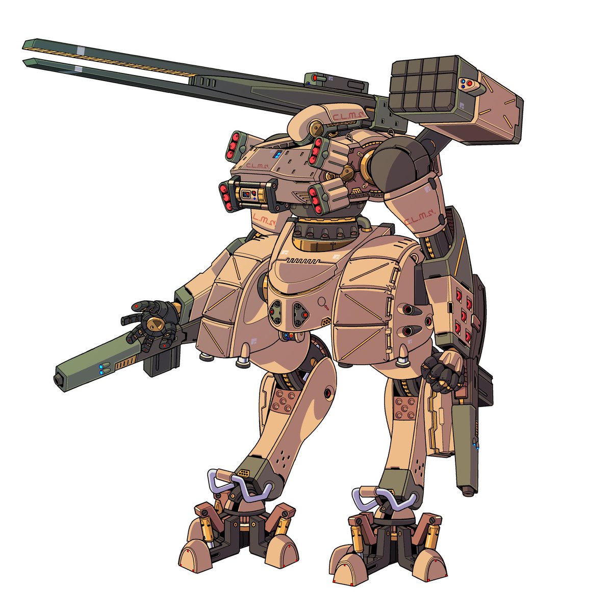 「ウェアラブルシェルというオリジナル作品を描いてます。ロボやクリーチャーがわらわら」|JOY86式。のイラスト