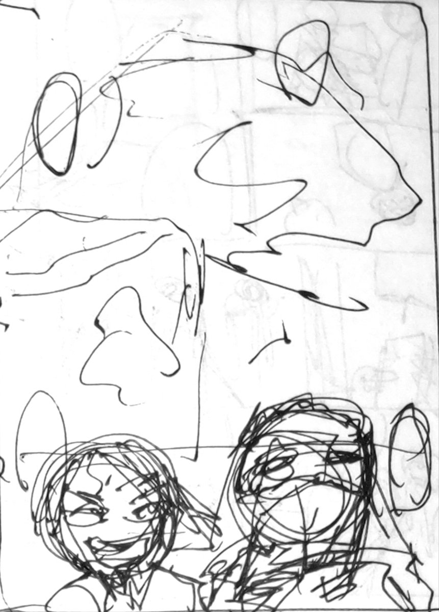 「17-18ページ目。ここらへんからケツに火がついてる事に今更向き合いこの物語の進行を圧縮、断腸の思いで色々アレしたっす。」サークルやくいほん COMITIA153東5し37bの漫画