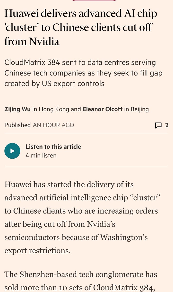 Huawei Launches CloudMatrix 384 GPU 67% Faster Than Nvidia NVL72 Amid US Export Restrictions ...