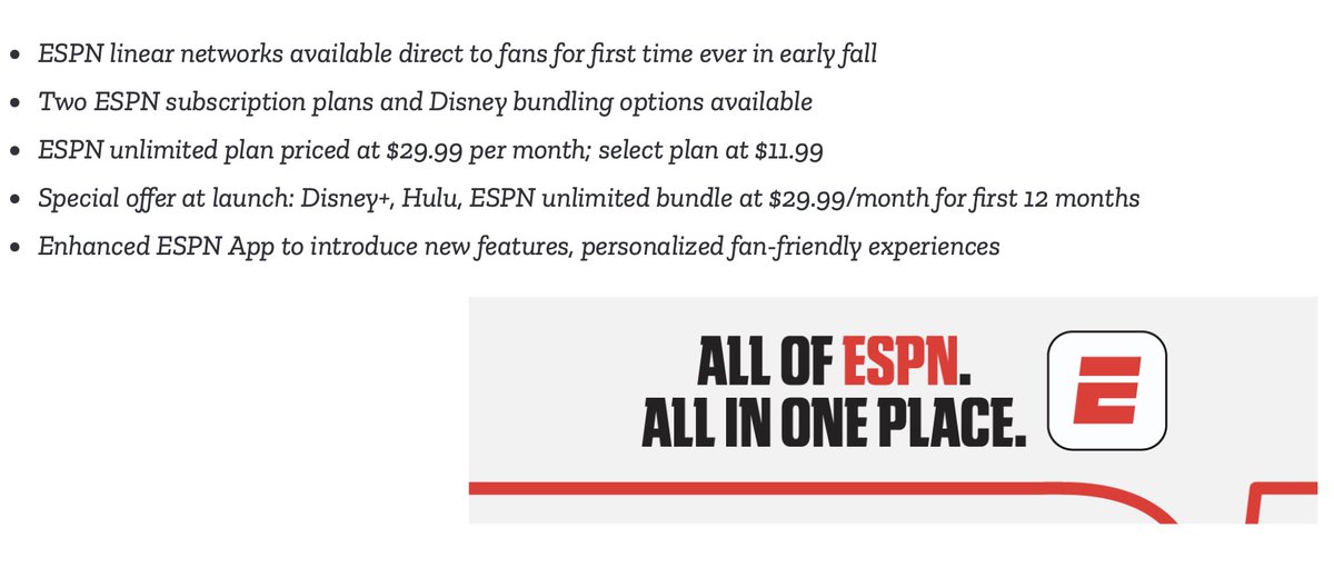 ESPN Launches Fall Streaming Service for $29.99, Includes All Networks ...