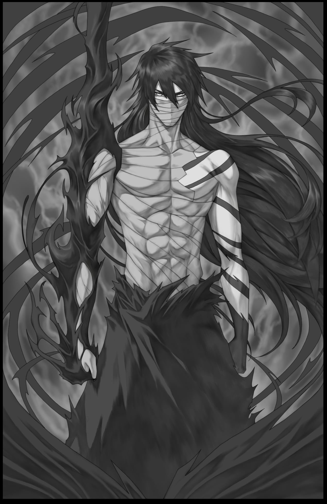 Ichigo Kurosaki Final Getsuga Tenshou Drawings