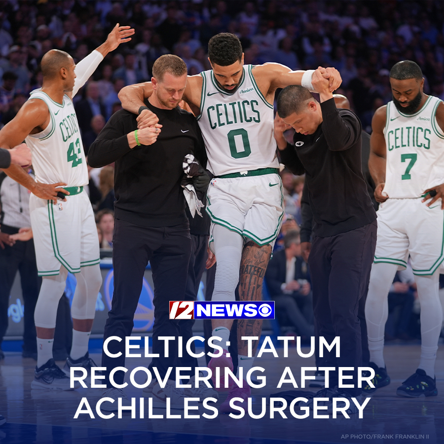 Celtics Star Jayson Tatum Has Achilles Surgery, Out for Playoffs ...