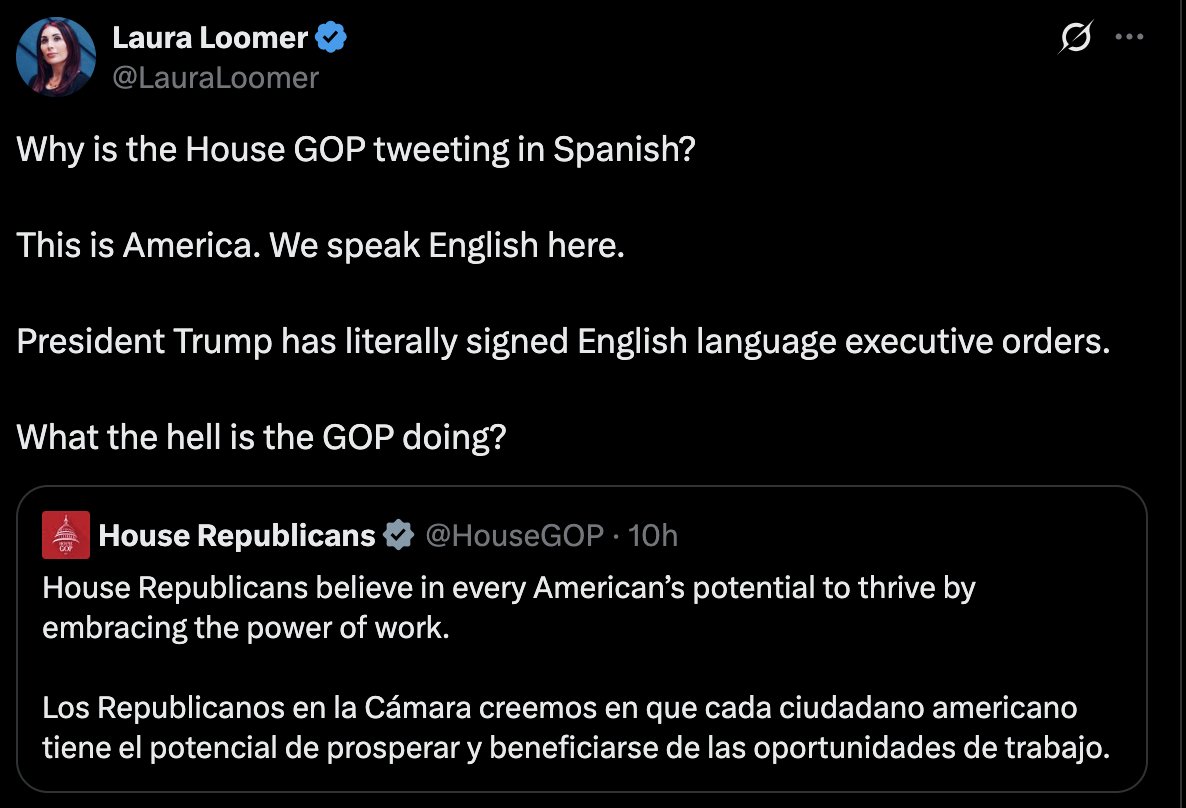 House GOP Faces Backlash Over Spanish Posts, Critics Including Rep ...