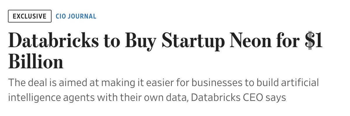 Databricks to Acquire Database Startup Neon for $1 Billion to Boost ...