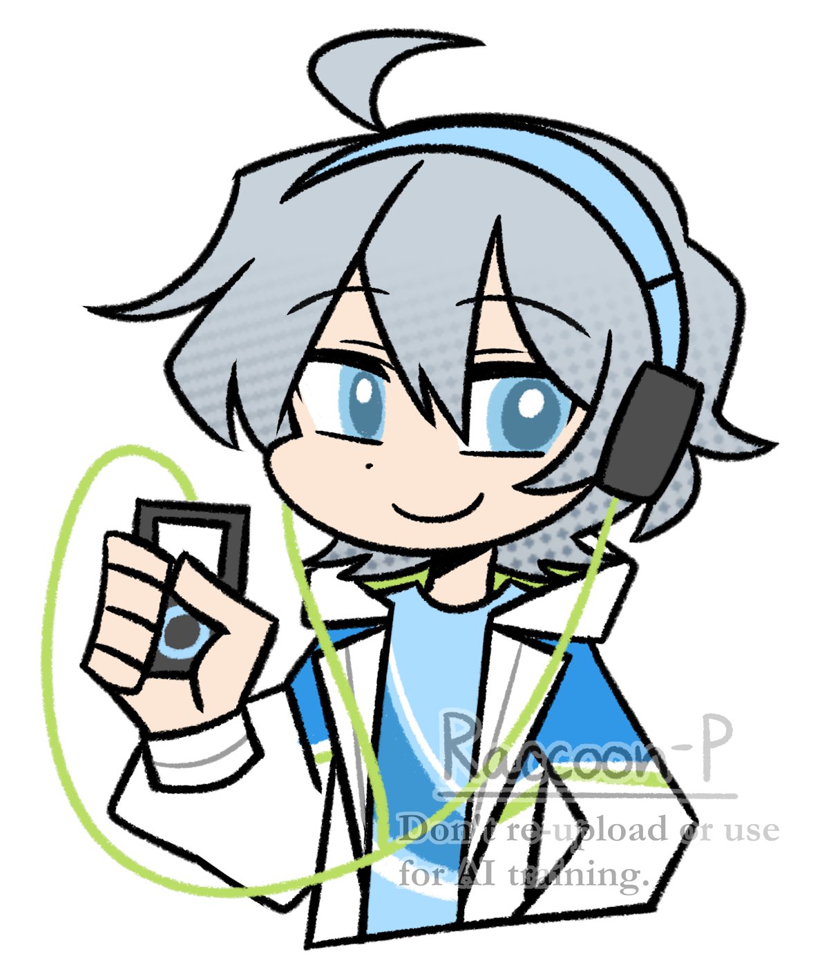 Chibi With Headphones And Glasses